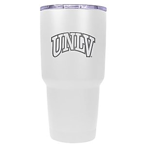 R and R Imports UNLV Rebels 24 oz Engraved Insulated Stainless Steel Tumbler White Officially Licensed Single