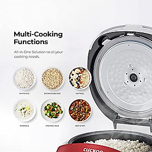 Cuckoo CR-0351F Electric Heating Rice Cooker (Red), 7.80 x 8.90 x 11.50