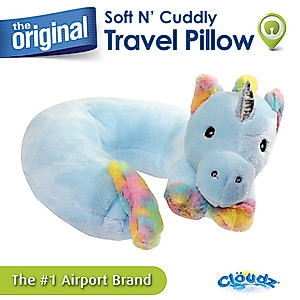 Cloudz Kids Plush Animal Neck Pillow - Unicorn