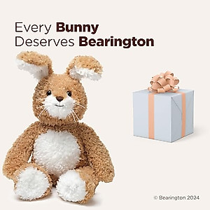 Bearington Scruffles The Stuffed Easter Bunny, 16 Inch Rabbit Stuffed Animal, Stuffed Rabbit