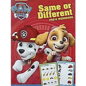Pup Patrol Same or Different Learning Workbook
