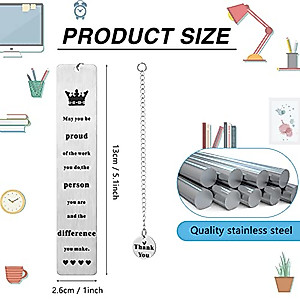 12 Pieces Employee Appreciation Gifts Bulk Coworker Thank You Gifts Coworker Employee Bookmark Going Away Gifts Graduation Season Leaving Retirement Bookmark for Mentor Manager