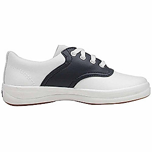 Keds girls School Days Ii Sneaker, White/Navy, 2 Big Kid US