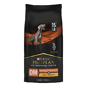 Pro Plan Veterinary Diets Purina OM Metabolic Response Plus Joint Mobility Dry Dog Food - 15 lb. Bag