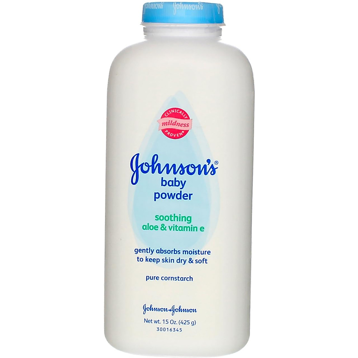 Johnson's Baby Powder, Pure Cornstarch, Lavender & Chamomile, 22 Ounce (Pack of 2)