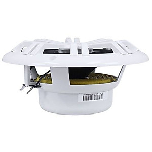 4 x Kicker 6.5" Marine Boat Coaxial White Speakers Combo Bundle With Pyle Elite Series 400 Watt 4-Channel Marine Car Bluetooth Amplifier and 8 Gauge Total Amplifier Installation Wiring Kit