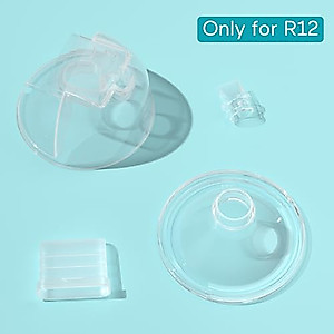 Paruu P10 Full Set Collector Cup, Original Breast Pump Parts, Wearable Breast Pump Replacement Accessories, 1 Set