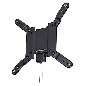 Amazon Basics Fixed Flat TV Wall Mount fits 12-Inch to 40-Inch TVs and VESA 200x200