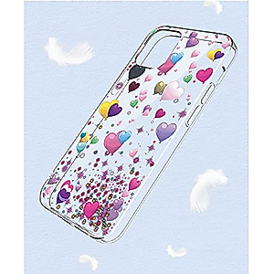 Ikiiqii Cover for Redmi Note 11SE (6.50") case Shell Soft Silicone TPU Transparent Protective Cases + 9H Hardness HD Tempered Glass Screen Protector Film Protection -Romantic Balloon