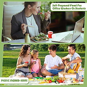 Singhoow 16 Pcs 4 oz Food Containers with Screw Lids Food Storage Jars Pudding Cups Reusable Small Plastic Freezer Containers for Sauce, Jam and Puree, Ice Cream