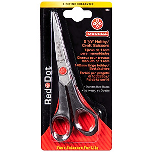 Mundial Red Dot Hobby & Craft Scissors 5.5"