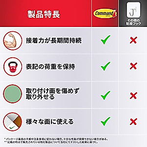 3M Command Hook, XL Size, Strong, Load Capacity 9.9 lbs (4.5 kg), 1 Piece CMXL