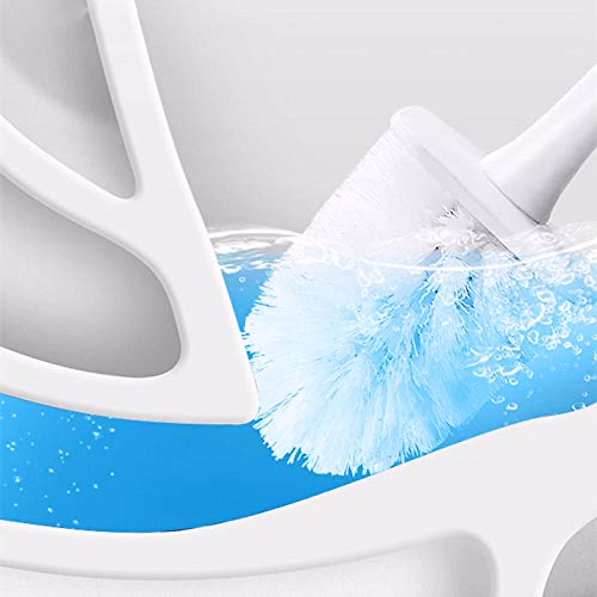 SPOUR Floor Standing/Mounted Wall Toilet Brush,Deep Cleaner Toilet Brushes,Bathroom Toilet Bowl Brushes,for Bathroom Toilet-Light_Blue