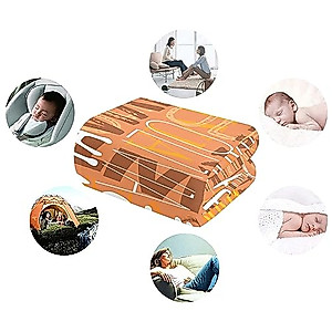 JOYXBUY Custom Blanket Personalized Throw Blanket Name Blankets Personalized Gifts for Women Men Kids Baby Boys Girls (Orange, 40” x 50”)