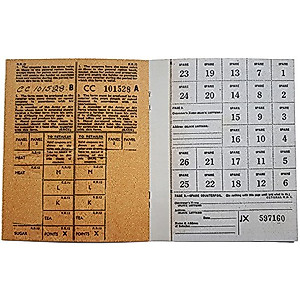 The Memorabilia Pack Company Replica Junior Ration Book from World War 2