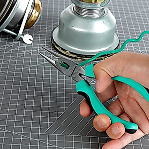 Amazon Basics Tool Set With Easy Carrying Round Pouch, 104-Piece, Turquoise, 14.4 x 11.4 x 3 inches