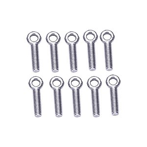Heyiarbeit M6 x 25mm Machinery Shoulder Swing Lifting Eye Bolt 304 Stainless Steel Metric Thread 10pcs