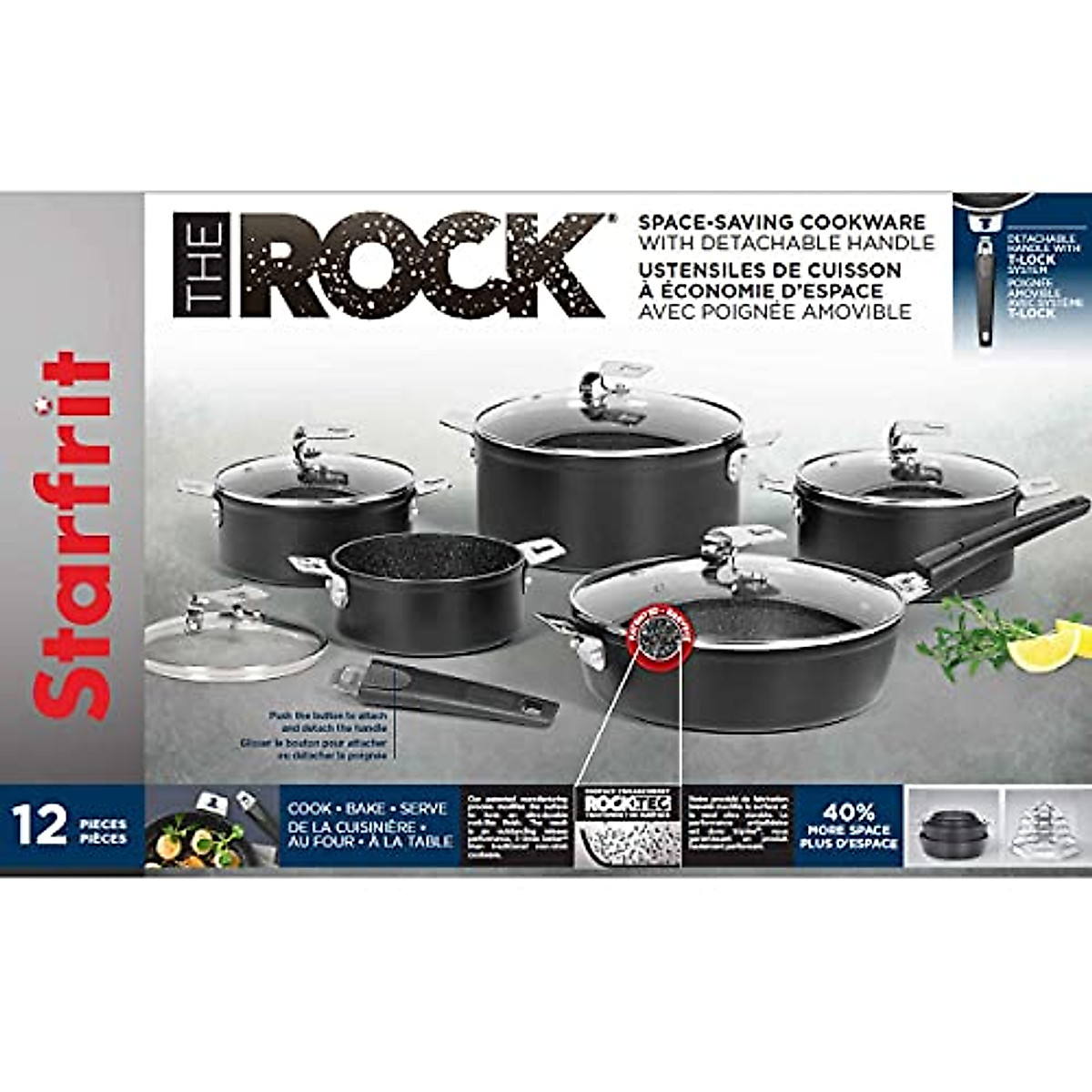 The Rock 12 Piece Set w/T-Lock Handles