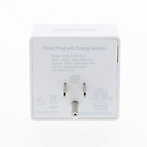 Energizer Connect Smart Indoor Plug with Energy Monitor, Automation, Remote Access and Voice Control | Compatible with Alexa and Google Assistant