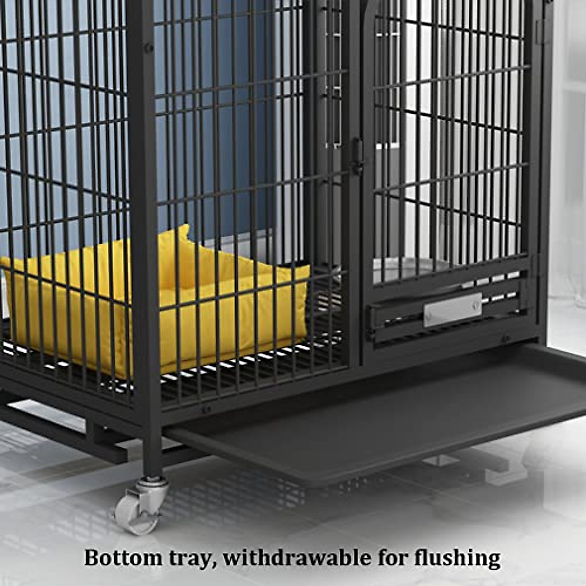 SEVEMIGHT Metal Wire Pet Cat Ferret Kitten Chinchilla Cage, Playpen Crate Enclosure Kennel Cat Home Indoor Outdoor, Cat Cage Cat Crate Kennel Enclosure Playpen, Animal House Cage,Pink