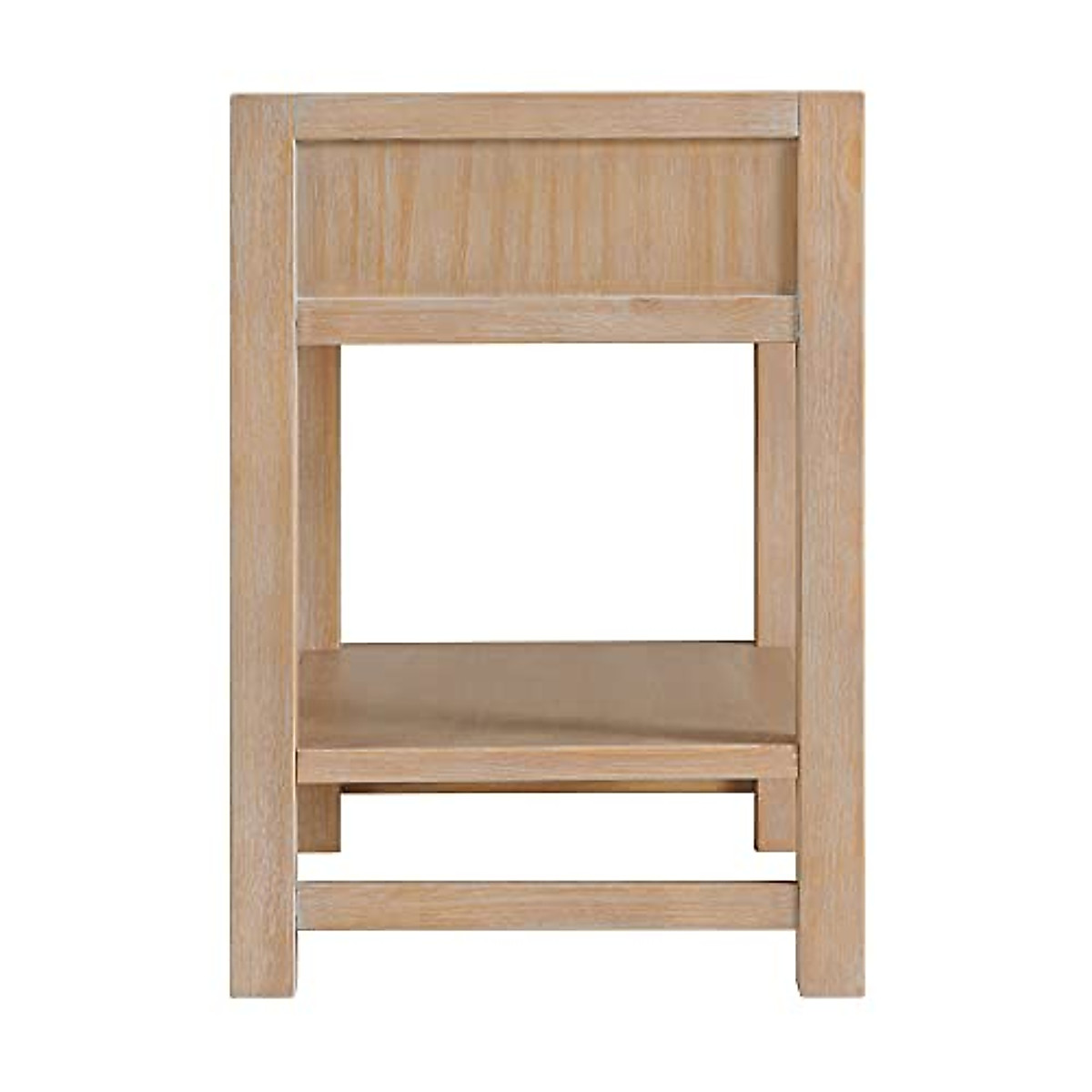 Alaterre Furniture Arden Nightstand, Light Driftwood