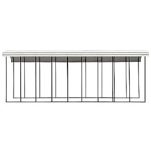 Arrow Carports Galvanized Steel Carport, RV Metal Carport Kit, 14' x 42' x 14', Eggshell