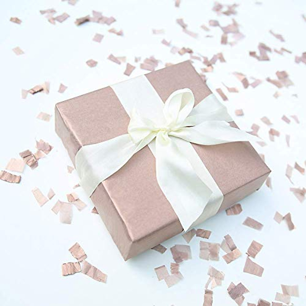 UNIQOOO 40 Sheets 20X26" Large Premium Metallic Tissue Gift Wrap Paper Bulk Rose Gold, Great for Gift Bag, Recyclable Gift Wrapping Accessory, Perfect for Wedding, Party, Art Craft Idea