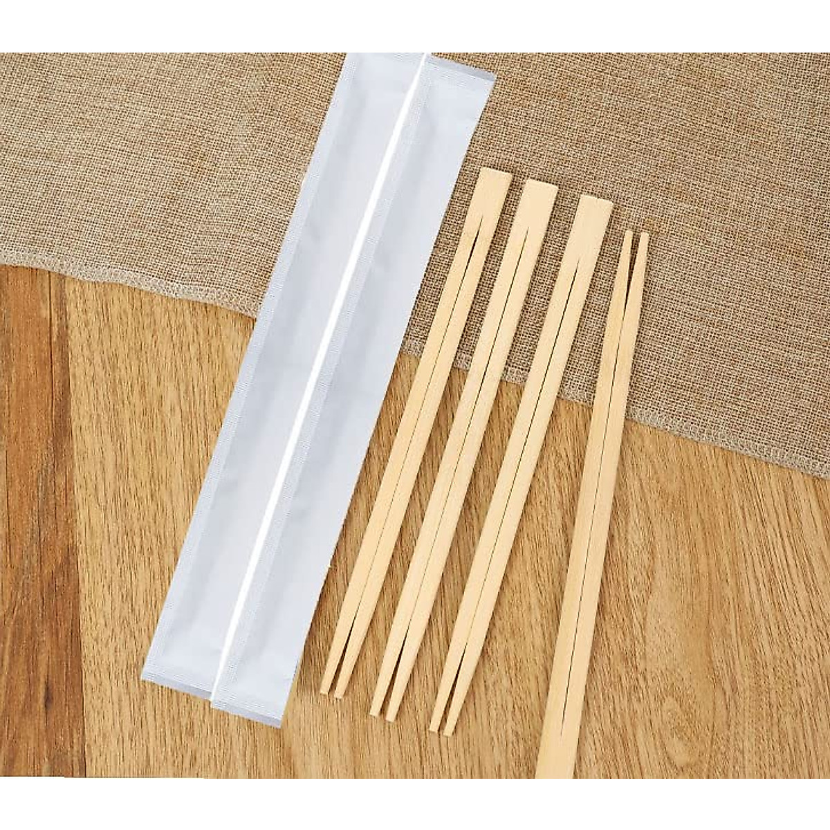 disposable chopsticks - lengthened and thickened household bamboo chopsticks - hotel restaurant tableware bamboo chopsticks - independently packaged disposable chopsticks-100 paris