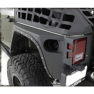 Smittybilt XRC Full Rear Corner Armor (Black) - 76882