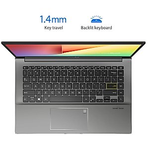 Asus VivoBook S14 S433 Thin and Light 14 FHD Display, Intel Core i5-10210U CPU, 8GB DDR4 RAM, 512GB PCIe SSD, Windows 10 Home, Indie Black, S433FA-DS51 (Renewed)