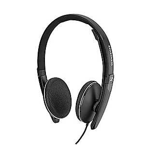 Sennheiser SC 165 USB (508317) - Double-Sided (Binaural) Headset for Business Professionals | with HD Stereo Sound, Noise-Cancelling Microphone, & USB Connector (Black)