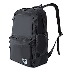 TALMONT Travel Laptop backpack for Men Waterproof Carry-on backpack for School and College, Large Gym Back Packs Flight Approved Bag (Style 1 - Black)