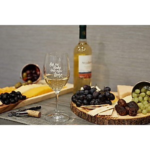 Lushy Wino – Sip Me Baby One More Time. Cute, Novelty, Etched Stemmed 16-Ounce Wine Glass with Funny Sayings in Gift Box