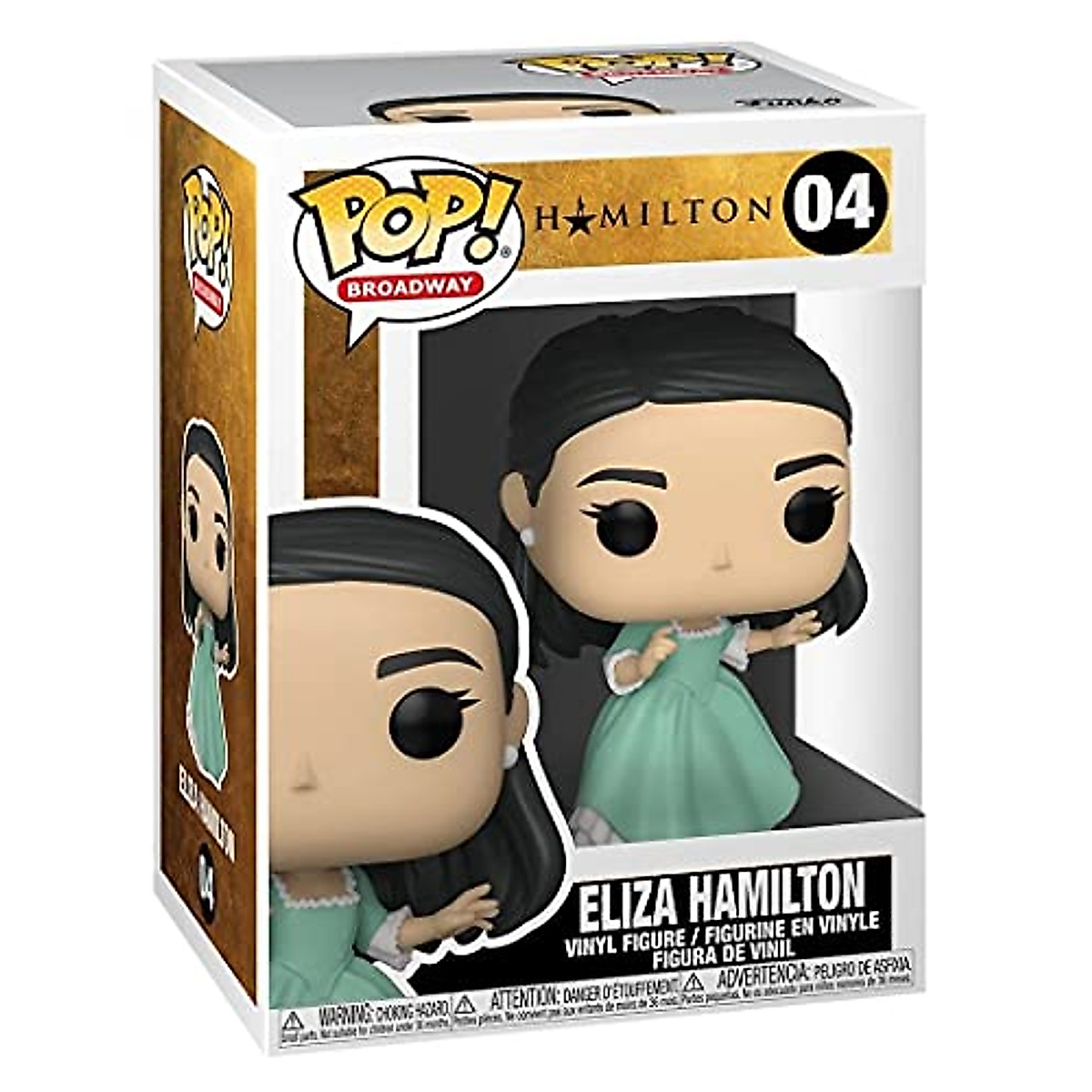 POP Broadway: Hamilton - Eliza Hamilton Funko Pop! Vinyl Figure (Bundled with Compatible Pop Box Protector Case), Multicolored, 3.75 inches