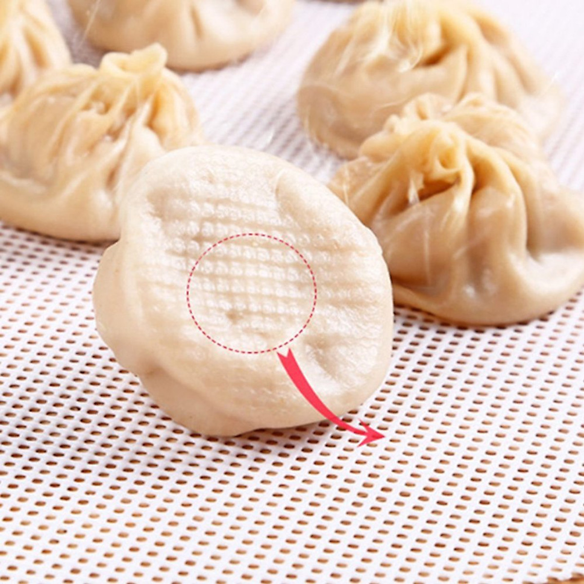 INCHANT 3Pcs/set,Reusable Silicone Steamer Mesh, BPA Free Non-stick Liner/Mat/Mesh Rectangle Dumplings Mat Pad,Steamed Buns Baking Pastry Dim Sum Mesh,Home Kitchen Cooking Tools (23.6 * 15.7 inch)