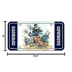 Rico Industries NFL Football Dallas Cowboys Gary Patterson The Fan Metal Tag, 12" x 6"