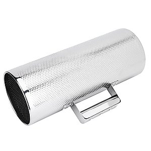Guiro Instrument, 5x12.8'' Professional Stainless Steel Guiro Percussion Instrument Metal Guiro with Scraper instrumento guira fino