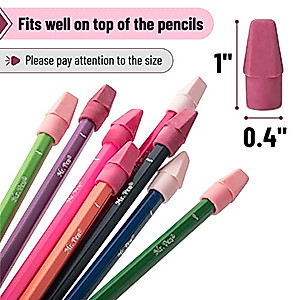 Mr. Pen- Pencil Erasers Toppers, 120 Pack, Pink Shades, Erasers for Pencils, Pencil Top Erasers, Pencil Eraser, Eraser Pencil, Pencil Cap Erasers, Eraser Caps, Eraser Tops, Pencil Topper Erasers
