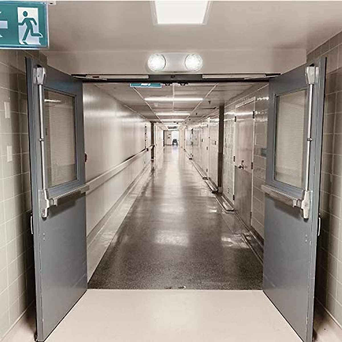 Two Head Emergency Light, Adjustable Integrated LED Emergency Lighting with Battery Backup - 4 Pack