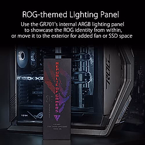 ASUS ROG Hyperion GR701 EATX Full-Tower Computer case with semi-Open Structure, Tool-Free Side Panels, Supports up to 2 x 420mm radiators, Built-in Graphics Card Holder,2X Front Panel Type-C