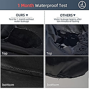 TRAVELIT Waterproof Cover for Ninja Woodfire Outdoor Grill on Its Stand, Weather Resistant BBQ Grill Accessories, Compatible with Ninja Smoker Grill OG701 OG751 OG700 Series, Black (Cover Only)