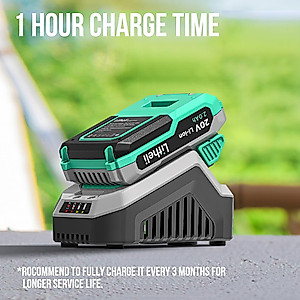 Litheli Cordless Drill Set, 20V Max Power Drill Cordless Set, 3/8” Keyless Chuck, 18+1 Torque Settings, Variable Speed, w/ 2.0 Ah Battery and 1 Hour Fast Charger Included