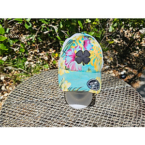 Black Clover Island Lu 5 - Black/Yellow/Tropical/White Mesh - Adjustable