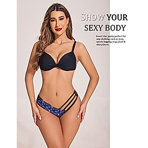 Avidlove Women's Mesh Thongs Low Rise Hipster Panties Sexy Thong Underwear