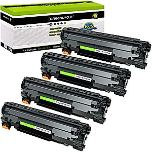 greencycle 4 PK Compatible Black Laser Toner Cartridges CE278A 78A Compatible for HP Laserjet P1606dn P1566