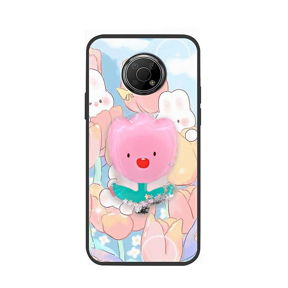 Back Cover Cartoon Lulumi Phone Case for Nokia G300, Original Soft Case Fashion Design Foothold Dirt-Resistant Kickstand Silicone Armor case Cartoon Anti-dust Cute Phone Stand Holder, 8