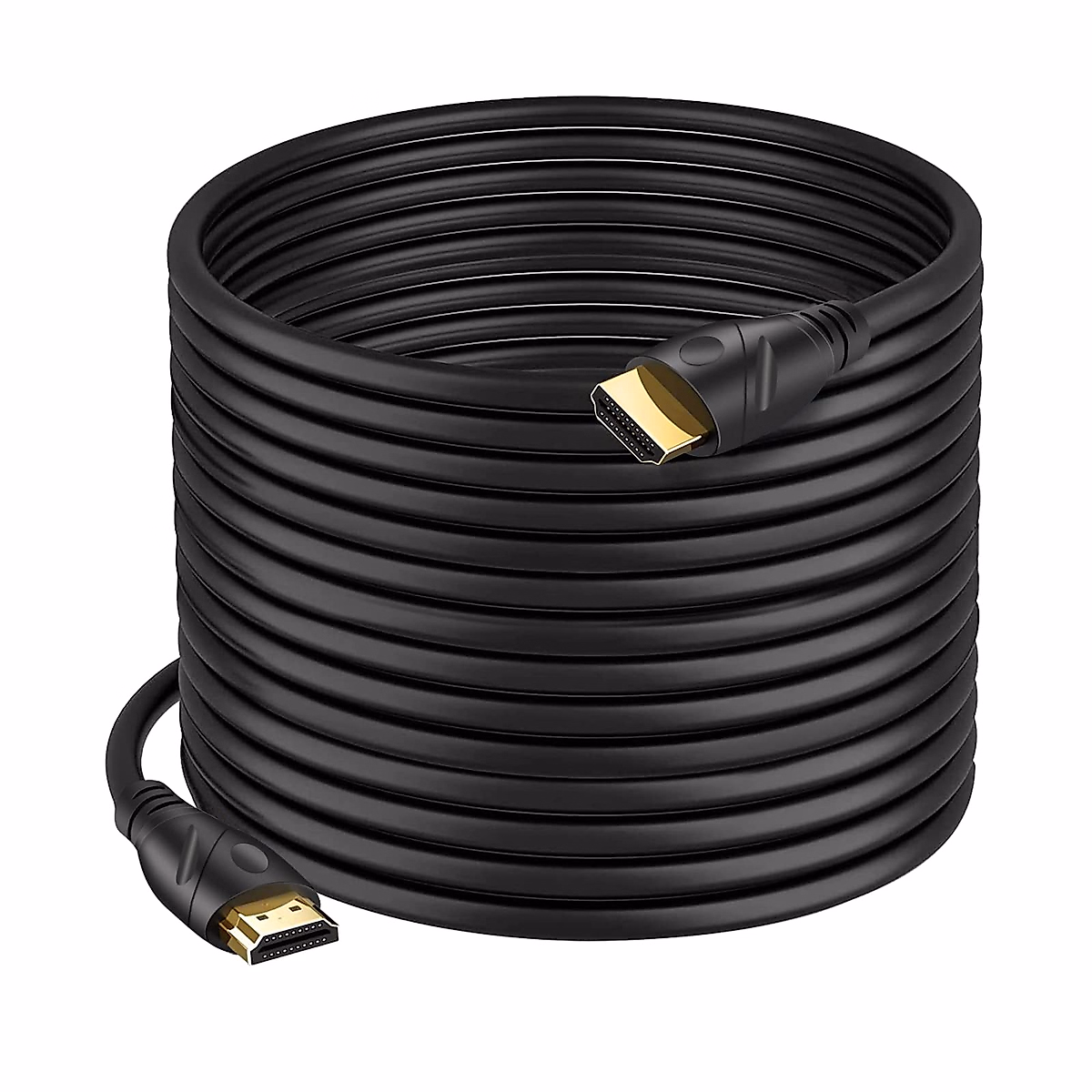 4K HDMI Cable 75FT - Rommisie (HDMI 2.0,18Gbps) Ultra High Speed Gold Plated Connectors,Ethernet Audio Return,Video 4K,FullHD1080p 3D Compatible with Xbox Playstation Arc PS3 PS4 PS9 PC HDTV - Black