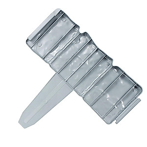 20x Cobbled Stone Effect Plastic Fence Garden Lawn Yard Plant Edging Border Grey