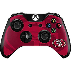 Skinit Decal Gaming Skin Compatible with Xbox One Controller - Officially Licensed NFL San Francisco 49ers Double Vision Design