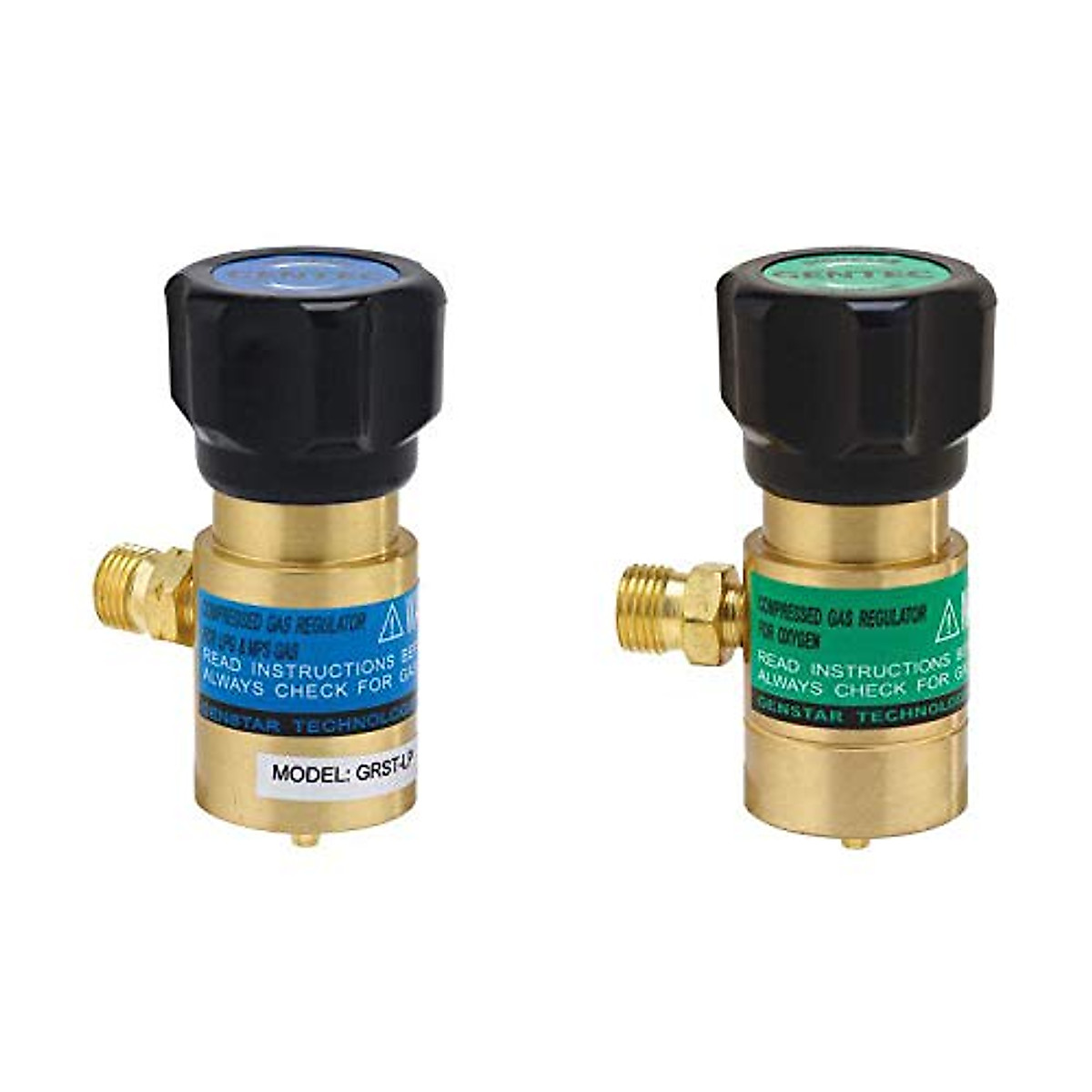 Set of Gentec GRST-LP and GRST-X Little Torch Regulators for Disposable Tanks